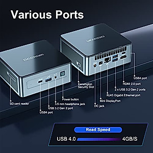GEEKOM Mini PC Mini IT11, 11th Intel Core i7-11390H (up to 5.00 GHz), 32GB DDR4 RAM 2TB M.2 SSD, Windows 11 Pro Mini Computers NUC 11, USB4.0/8K UHD/WiFi 6/BT5.2, Home/Office Mini Desktop Computer