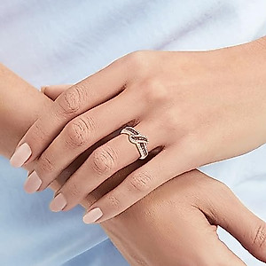 1/2 CTTW Sterling Silver White & Brown diamond ring