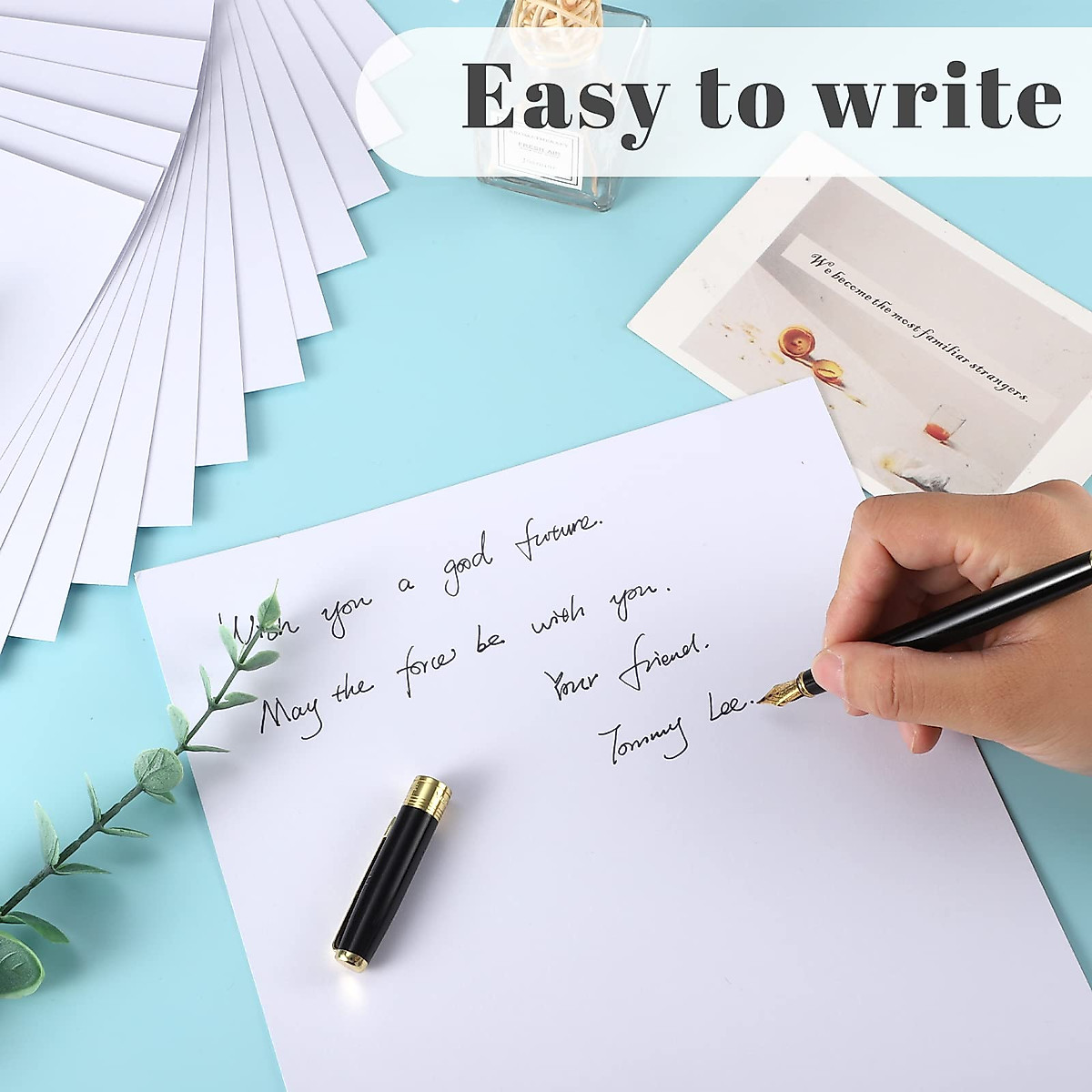 15 Sheets White Cardstock 8.5 x 11, 250gsm/92lb Thick Paper Cardstock Paper for Invitations, Crafts, Card Making, Printing, Wedding, Drawing, Scrapbook Supplies