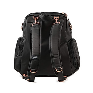 JuJuBe Be Nurtured Large Breast Pump Backpack Rose Collection, Knight Rose, Midnight Posey, One Size