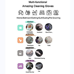 Magic Dishwashing Cleaning Sponge Gloves Reusable Silicone Brush Scrubber Gloves