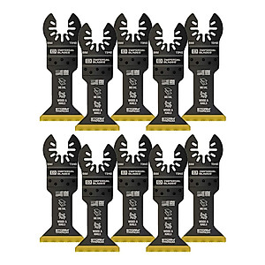 Imperial Blades IBOAT340-10 One Fit 1-3/4" Multi-Material Storm Titanium Metal/Wood Blade, 10PC