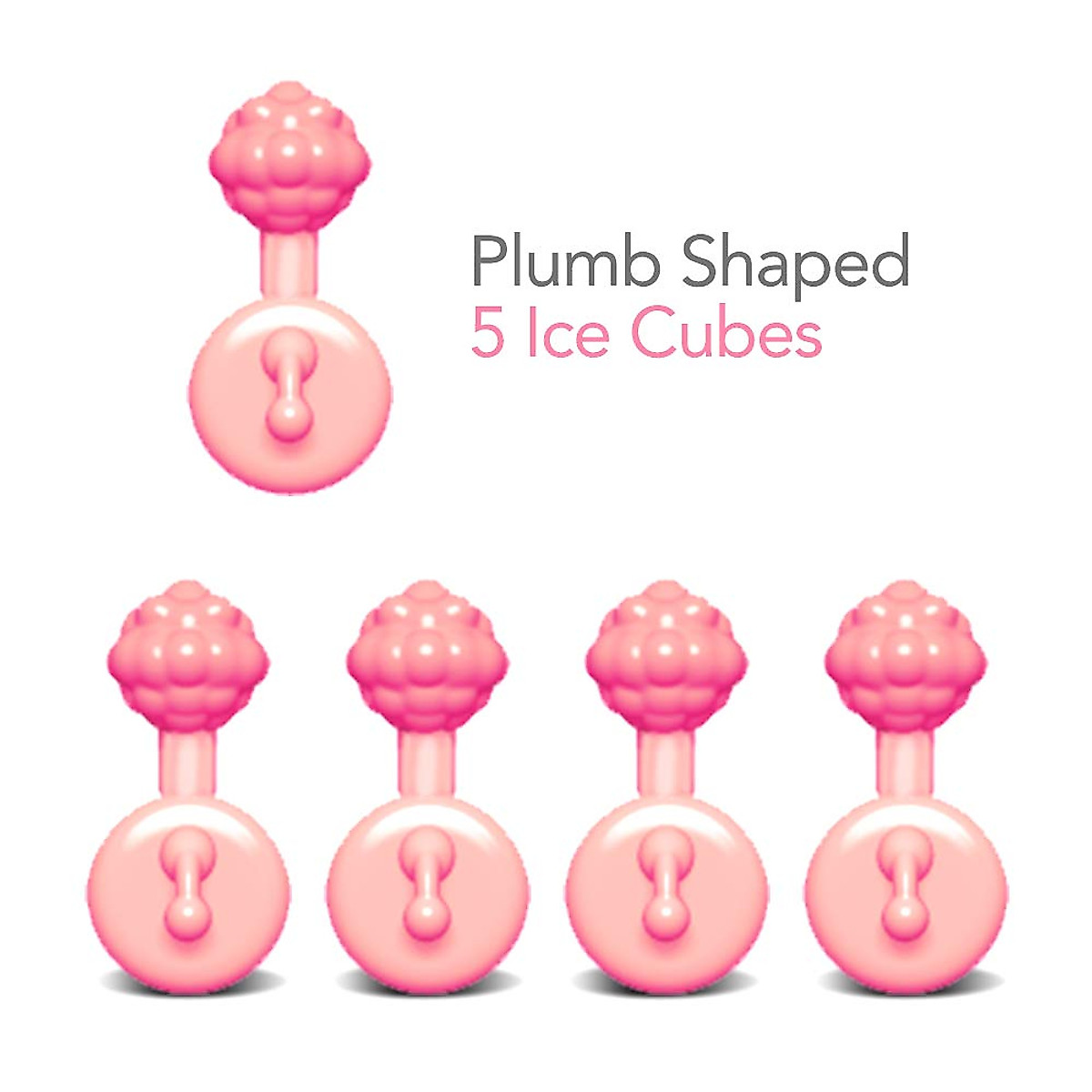 Official Rick and Morty Plumbus Travel Tumbler with Reusable Straw and Lid 16 oz With 5 Plumbus Plastic Ice Cubes, Tiki Style, Double Wall, Soda Beer Juice Drinking cup, BPA Free By JustFunky