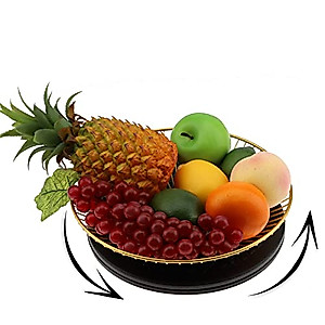 Meiwlong 2 PCS Heavy Rotating Plastic Lazy Susan Swivel Stand Turntable Duty Monitor for Computer Monitor TV Base Refrigerator Organizer Bins Laptops Pantry Hardware