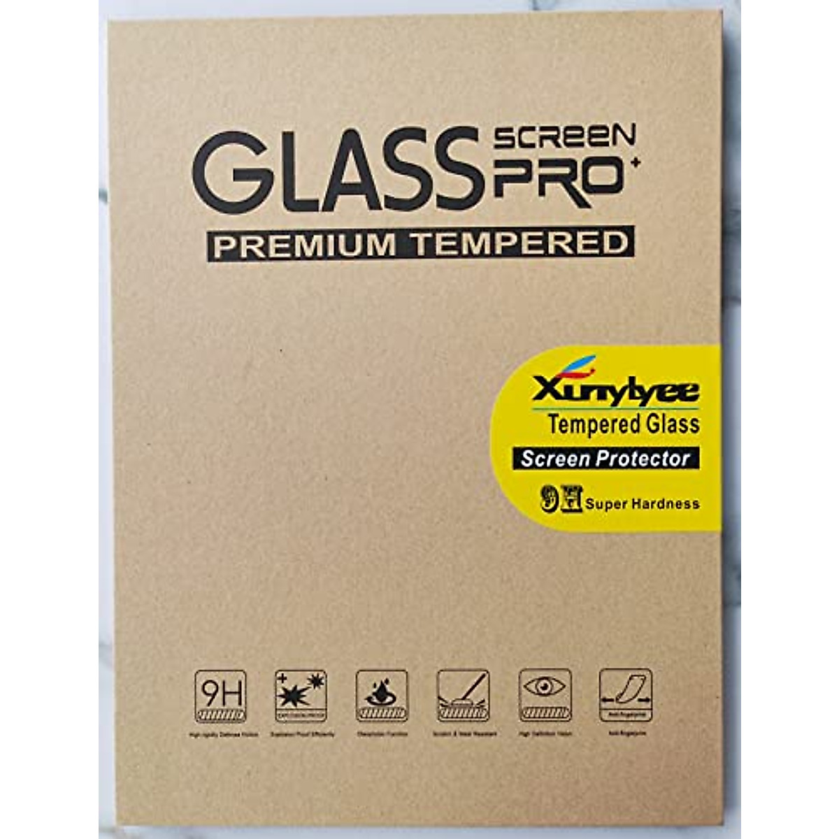 XunyLyee [2 Pack Screen Protector for iPad 10th Generation 10.9" Bubble Free Easy Installation Tempered Glass Film