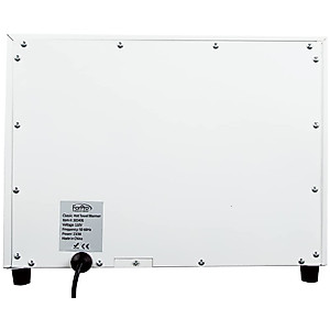 ForPro Professional Collection Classic Hot Towel Warmer Cabinet, 23L Extra Large Capacity, Two Stainless Steel Racks, Signature White