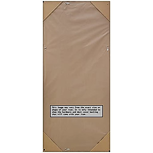 Amanti Art Non-Beveled Wood Full Length Mirror (65.5 x 29.5 in.), Rustic Pine Frame - Floor Mirror, Wall Mirror - Brown