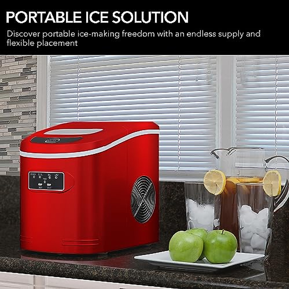 Whynter IMC-270MR Compact Portable 27 lb capacity-Red Ice Makers, One Size