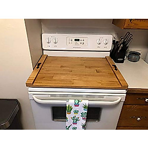 Rustic Stove Top Cover, Wooden Tray For Stove, Wood Stove Top Tray, Stove Tray, Decorative Tray