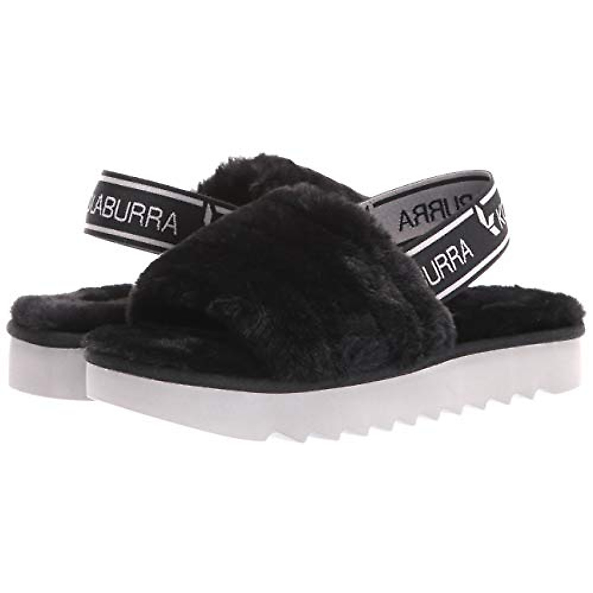 Koolaburra by UGG Women's Fuzz'n Ii Slipper, Black, 9 US