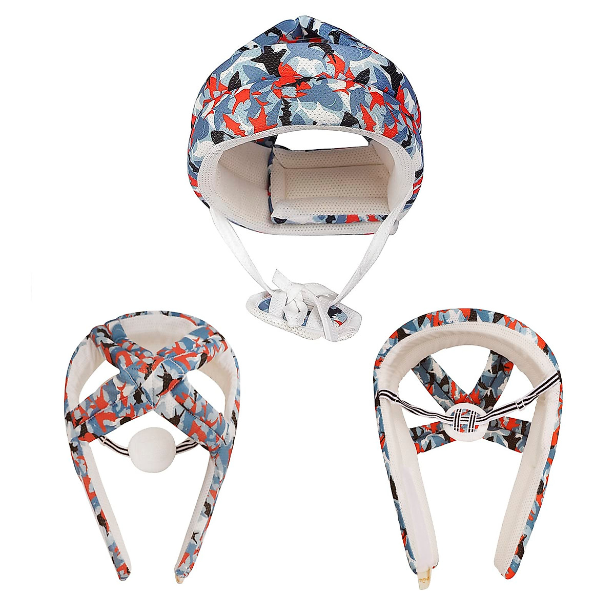 Cute Baby Safety Helmet Toddler Head Protection Adjustable Baby Bumper Hat Head Cushion Helmet Bumper Bonnet