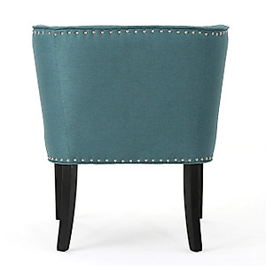 Christopher Knight Home Adelina Fabric Occaisional Chair, Dark Teal