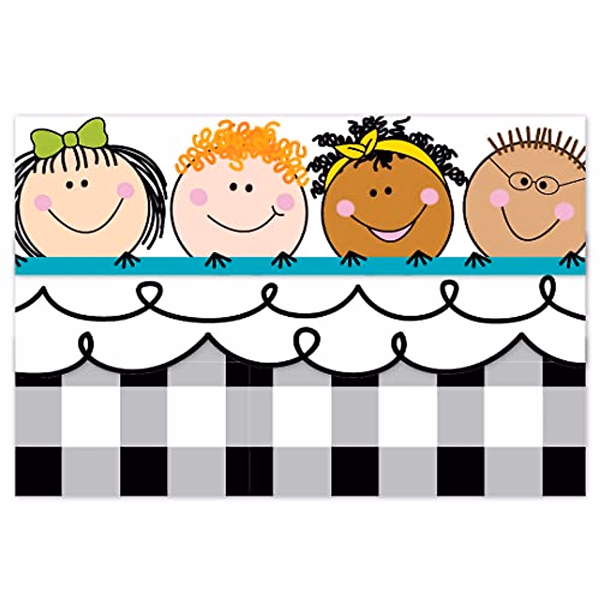 CTP Stick Kids EZ Border for Classroom Bulletin Board Border for Classroom (Creative Teaching Press 10671)