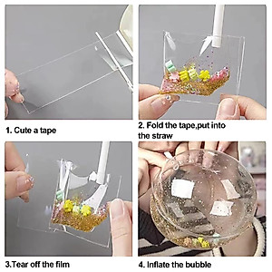 Nano Tape Bubbles Kit, 31Pcs Double Sided Tape Bubbles Balloons, Nano Tape Elastic Bubble DIY Stress Balls Craft Kit, Party Favors, Fidget Toys for Girls, Boys, Kids