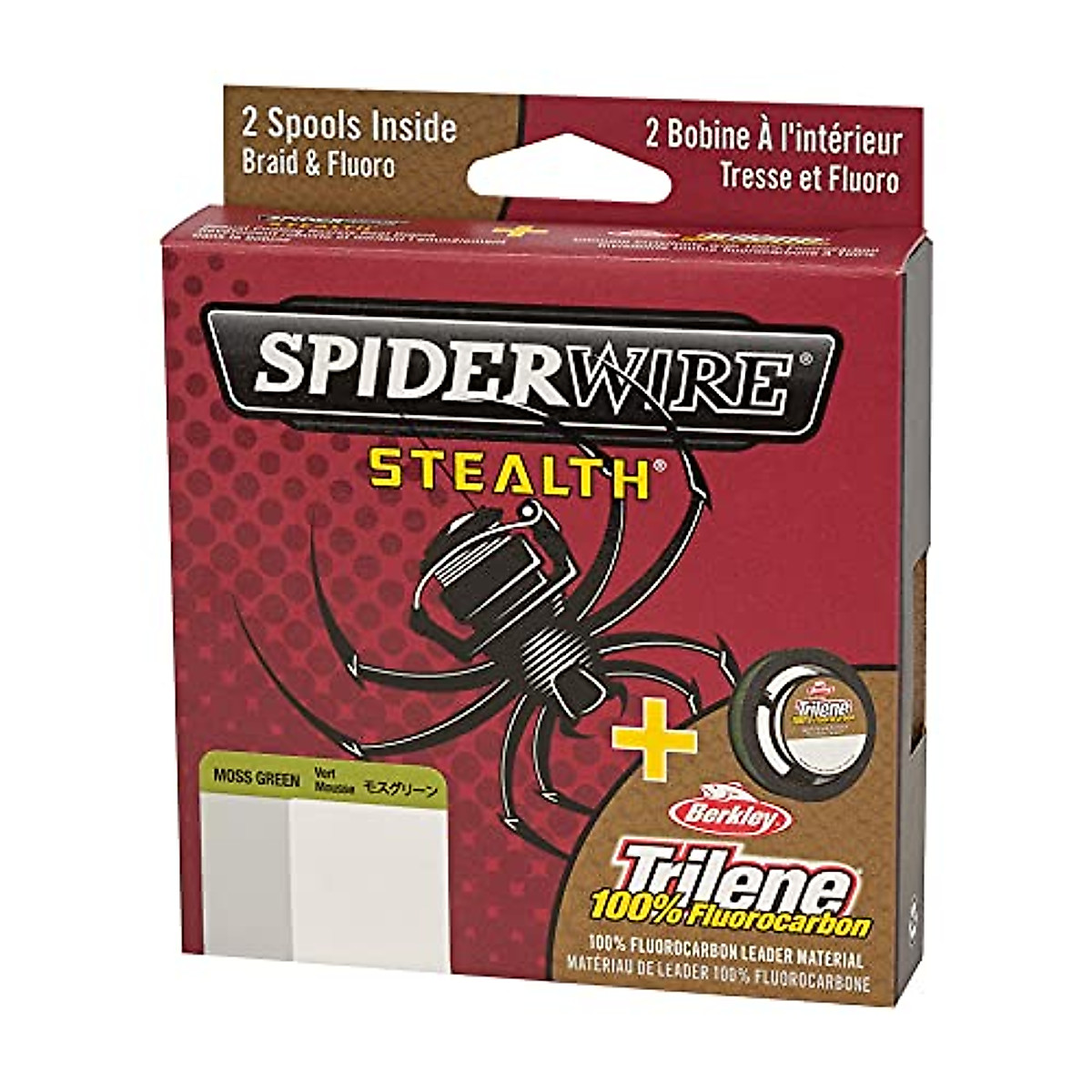 Spiderwire Berkley FireLine® Superline, Moss Green/Clear, 8lb | 3.6kg, 125yd | 114m Fishing Line, Suitable for Freshwater Environments