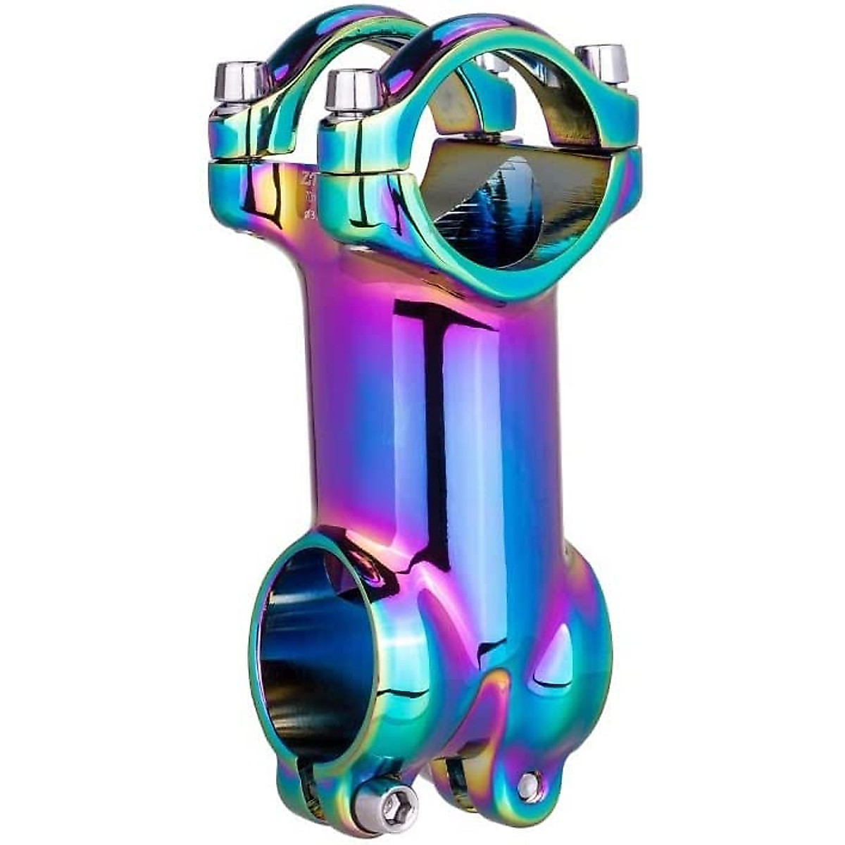 ZECHAO Mountain Road Bike Stem,Polished Colorful 7/17 Degree 60 70 80 90mm High-Strength Lightweight Fit 31.8mm Bike Handlebar XC AM Bike Stem (Color : 7 Degree, Size : 100mm)