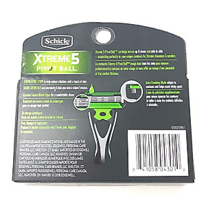 Schick Xtreme 5 PivotBall Men's Razor Refills, 4 Count (Pack of 2)