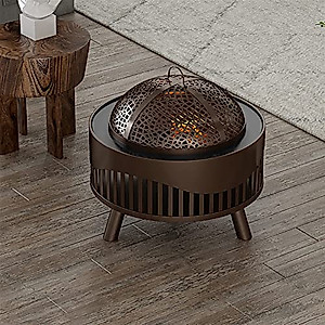 GEEKLLS Charcoal grills Outdoor Courtyard Fire Pit Portable Household Barbecue Stove Indoor Stove Grill Garden BBQ Grill Patio Furniture ( Color : 02 )
