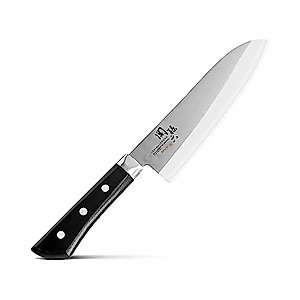 Kai Corporation AE2905 Santoku Knife, Sekimagoroku, Akane, 6.5 inches (165 mm), Dishwasher Safe, Easy Care, Made in Japan