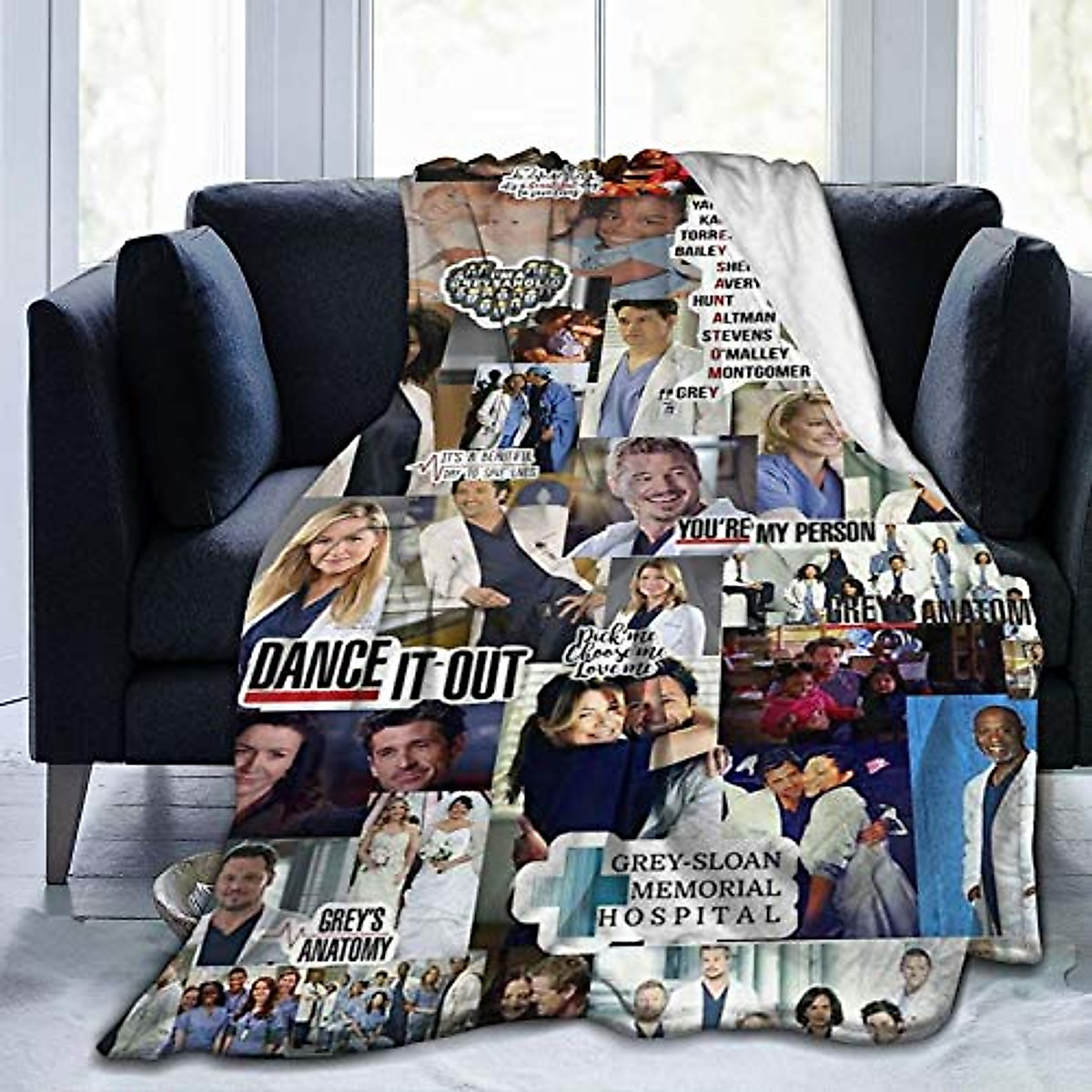 Ultra-Soft Micro Fleece Blanket Microfiber Blanket, Luxury Blanket for Bedding Sofa and Travel 60"x 50"