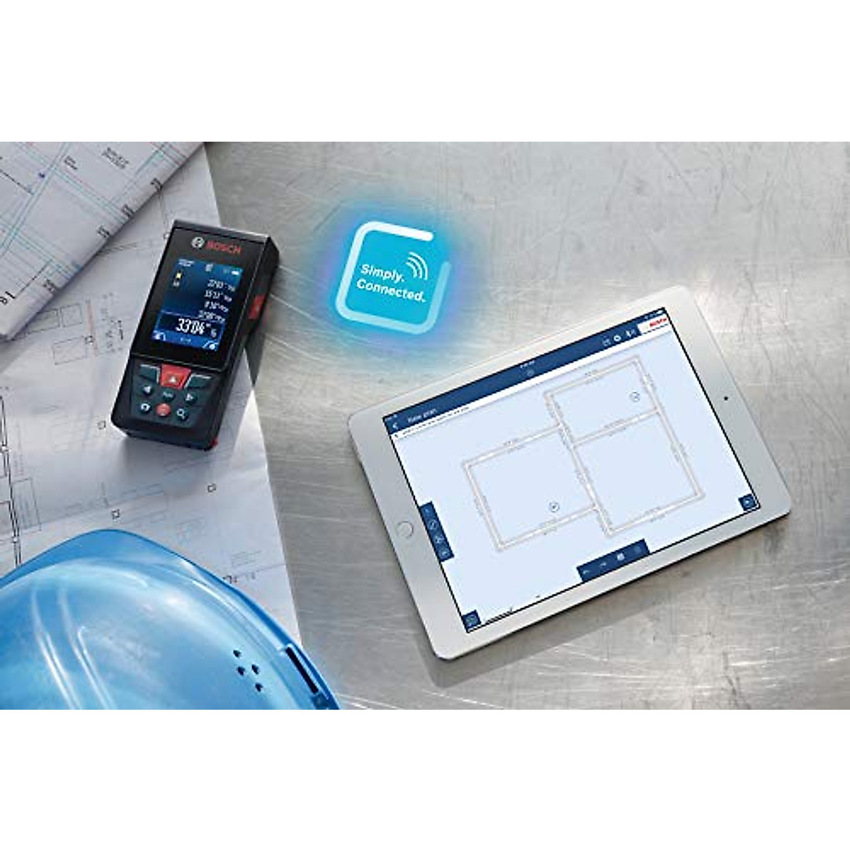 BOSCH GLM400CL Blaze Outdoor 400ft Bluetooth Connected Laser Measure with Camera & Lithium-Ion Battery