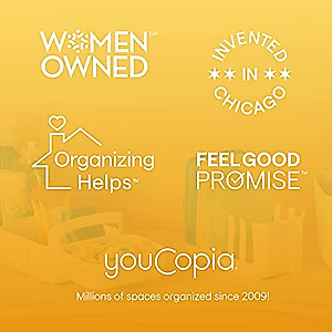 YouCopia SinkSuite Under Sink Cleaning Caddy, 2-Tier Adjustable Cleaning Supplies Organizer with Handle for Kitchen and Bathroom Cabinet Organization and Storage