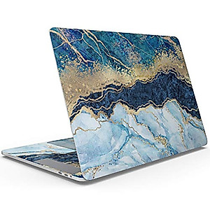 Design Skinz Foiled Marble Agate Full-Body Wrap Scratch Resistant Decal Skin-Kit Compatible with MacBook 13" Pro M1 (A2338)