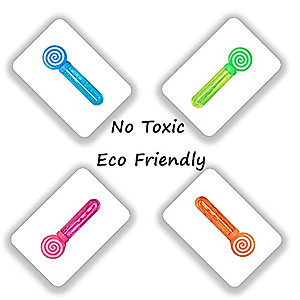 Small Bubbles for Kids 4 Colors Bubble Wand 24 pcs Party Favors Birthday Gift Celebration Toy