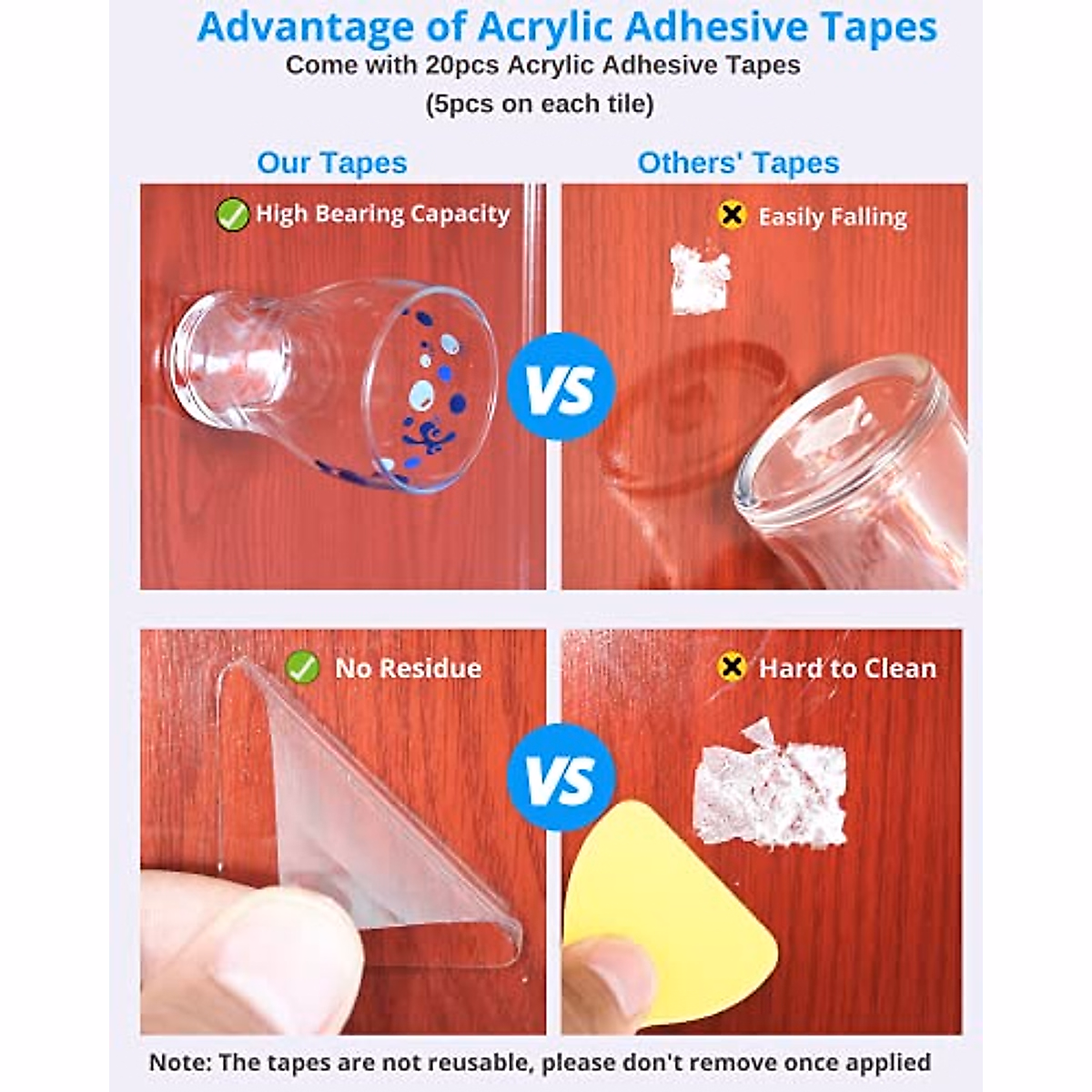 Lecerent Full Length Wall Mirror with Acrylic Adhesive Tapes, 4pcs Frameless Body Mirror Tiles for Bedroom Bathroom Home Gym Closet Door