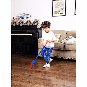 BSMstone Small Broom-Indoor or Outdoor Portable Broom with Adjustable Handle, Cleaning Little Helper for Housekeeping,Office,Working Desk,Pet Nest