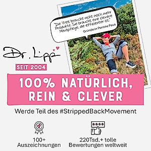 Dr. Lipp Superfood Lip Tint Red Redish 8ml – 4-in-ONE Ultra Moisturising Tinted Lip Balm, Lip Gloss, Cheek Blush & Glossy Eyeshadow – 100% Natural – Fragrance & Cruelty Free