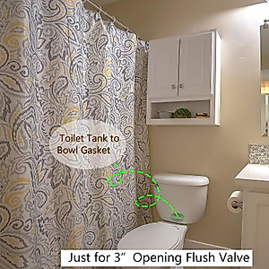 HJSIUTV Toilet Tank to Bowl Coupling Kit Compatible for American Standard Champion 4 Toilet Parts AS738756-0070A 3" Toilet Tank Gasket for Most 3 Inch Flush Valve Opening Tanks