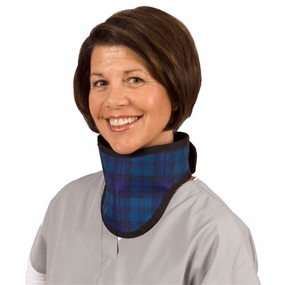 Colortrieve Dental Full Binding Adult Thyroid X-Ray Shield - Hook & Loop Closure, Regular Lead, Small, Many Color Options, USA Made