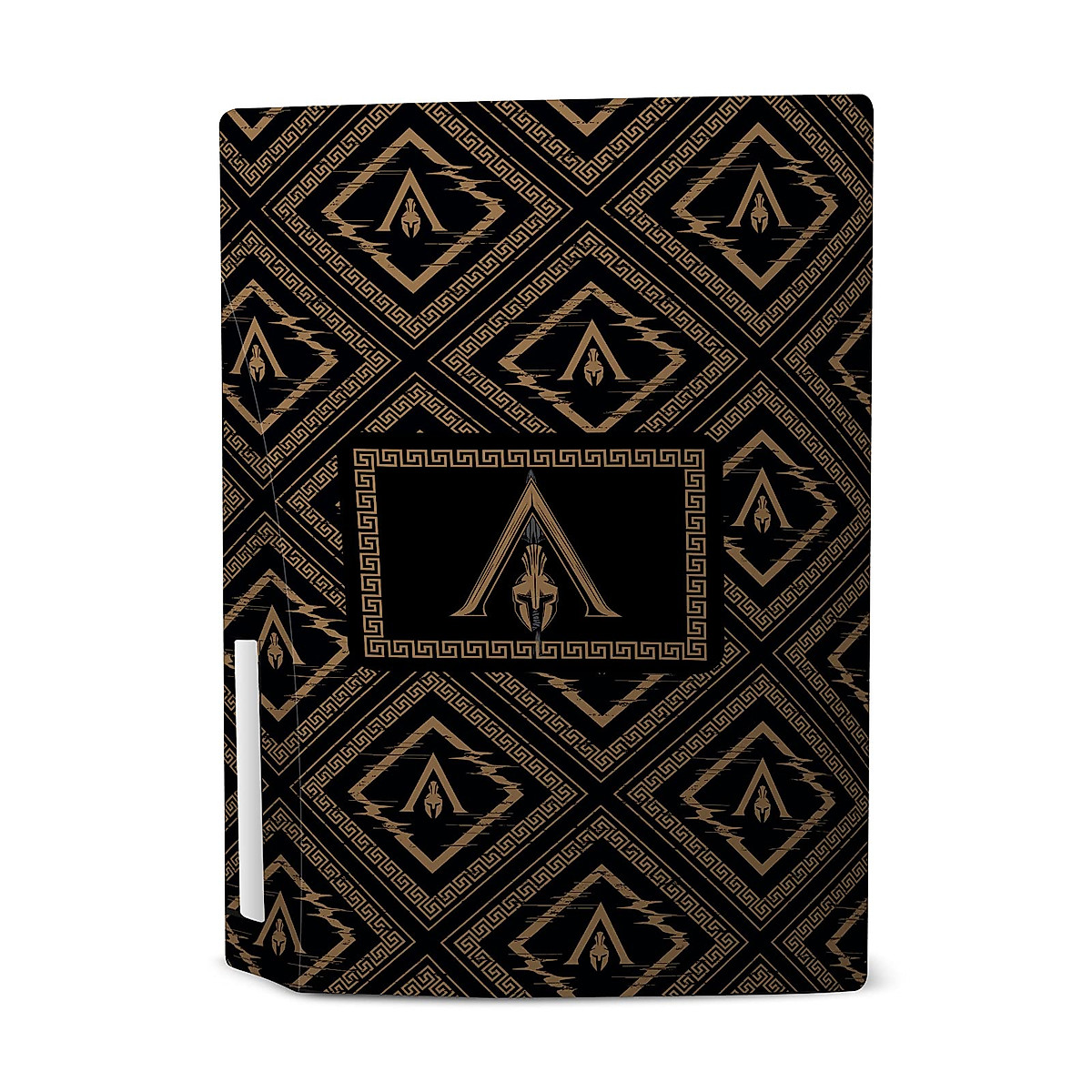 Head Case Designs Officially Licensed Assassin's Creed Grunge Black Flag Logos Vinyl Faceplate Sticker Gaming Skin Decal Cover Compatible With Sony PlayStation 5 PS5 Disc Edition Console