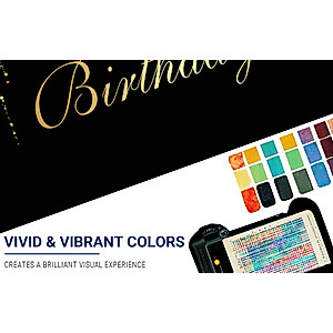 Allenjoy Happy Birthday Party Backdrop Black and Gold Glitter Bokeh Sequin Spots Photography Background Golden Sparkle Shining Dots Baby Milestone Banner Cake Table Decor Photo Booth Props