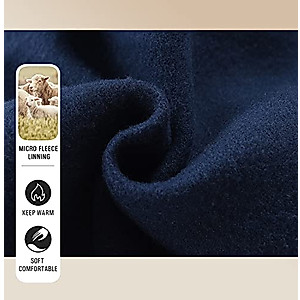 Niceif Men Casual Adult Pullover Hooded Sweatshirt Sportswear, Blue White L