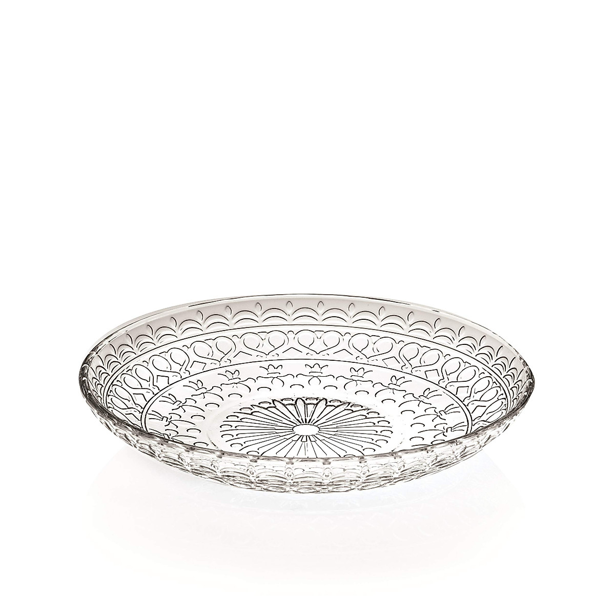 Barski Glass - Bowl - for Soup - Dessert - Pasta - Soup Plate - Designed -Set of 4-8.2" Diameter - Made in Europe