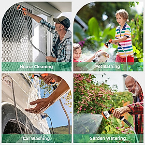 Garden Hose 100 ft - Metal Hose Stainless Steel Water Hose Flexible Heavy Duty Garden Hose Collapsible and No Kink Water Pipe