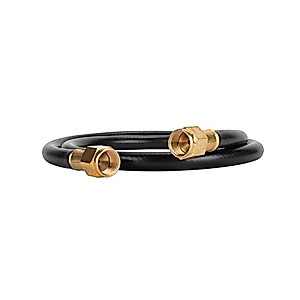 Camco 59913 3' Propane Hose Assembly - 3/8" Female Flare x 3/8" Female Flare , Black