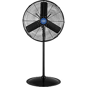 Global Industrial 24" Diameter Outdoor Rated Oscillating Pedestal Fan, 3/10HP, 7700CFM