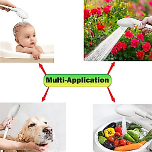 4m/13.12ft Sink Spray Hose Portable Faucet Sprayer Garden, Shampoo Sprayer Handheld Shower Head Spray Hose for Pets, Bathing Baby, Washing Hair, Rinsing Vegetables