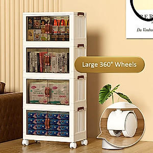 Altreeak 40 Qt Plastic Storage Bin Organizers 3 Layer | Foldable Storage Box | Storage Bins with Lids | Stackable Storage Bins