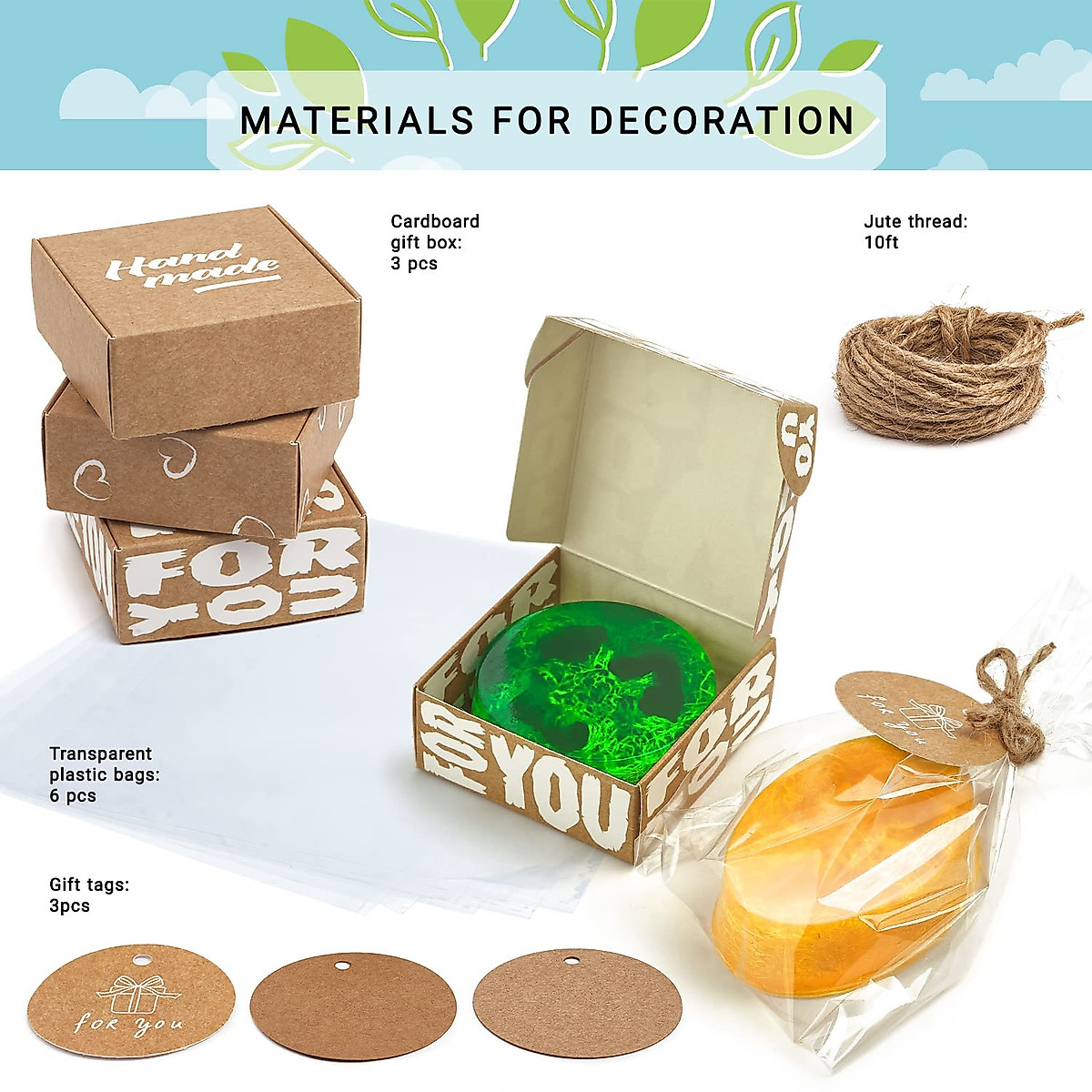 Soap Making Kit for Adults Organic - Soap Kit Making for Beginners Natural - Make Your Own Soap - DIY Soap Maker Kit - Organic Soap Making Kit