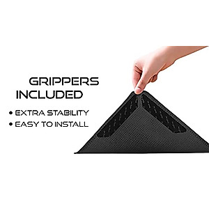 Blek Designs - (47” x 47”) Anti-Slip Gaming Chair Mat, Office Chair Mat for Hardwood Floor & Tile, Scratch Resistant Desk Chair Mat, Rug for Rolling Chair, Computer Chair Mat for Home Office, Pack-1