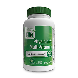Health Thru Nutrition Physician's Multi-Vitamin Complex | 60 Plus Vital Nutrients Formula Including CoQ-10, Glutathione, NAC, ALA, Lutein and More | Complete Wellness Support (Pack of 90)