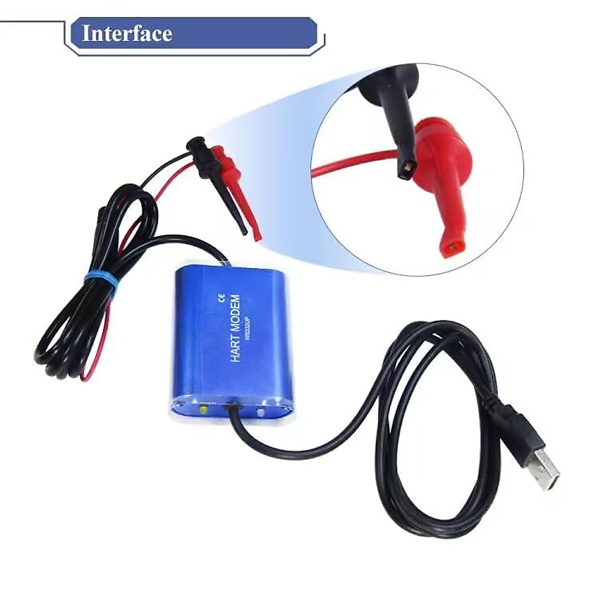 YJINGRUI USB Hart Modem USB to Hart Protocol Modem Hart Transmitter for Rosemount/ABB/Vega/E H/ETC Hart Protocol Device Adapt to Windows XP/7/8/10 with Built-in Loop Resistor