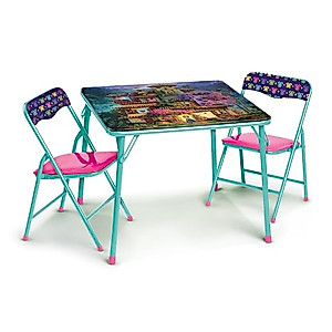 Disney's Encanto Kids Folding Table & Chairs Set for Kid and Toddler 36 Months Up To 7 years, Includes: 1 Table (36"L x 24"W x 20"H), 2 Chairs (13"L x 13.5"W x 21"H) Weight Limit: 70 lb