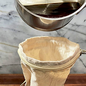 Cafe Colao Starter Kit | Cafecito Pour Over Coffee Strainer Traditional Puertorican Style | Reusable Coffee/Tea Filter 13 x 8