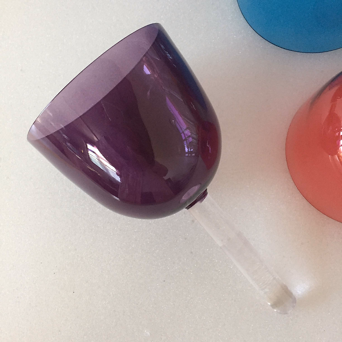 4TH Octave 5.0 inch Light purple color Crystal handle Singing Bowl 1Pcs,Perfect Musical Note B CROWN Chakra,Standard 432 for Sound balancing and Yoga