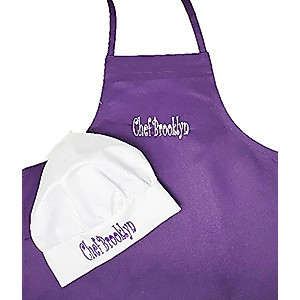 Personalized Kids Apron Embroidered With Name and Design